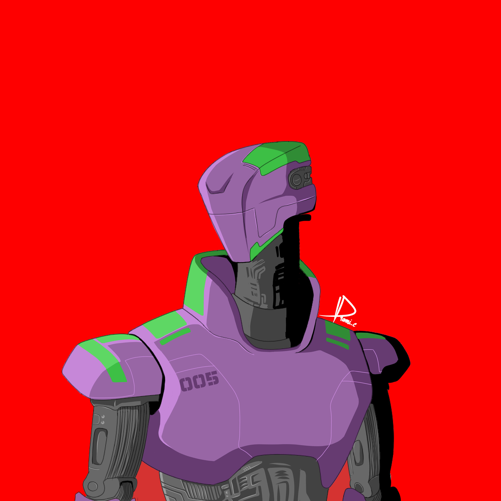 ArtStation - Robot Head 005