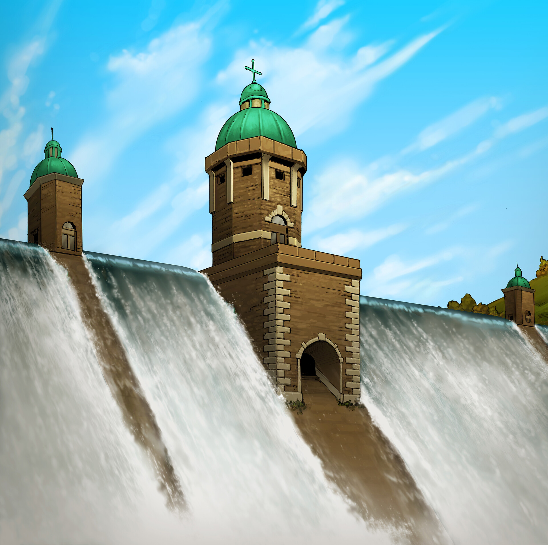 ArtStation - Reservoir Overflow