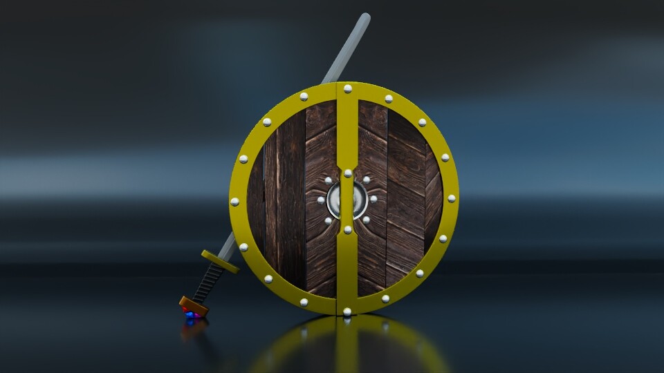 ArtStation - Shield And Sword