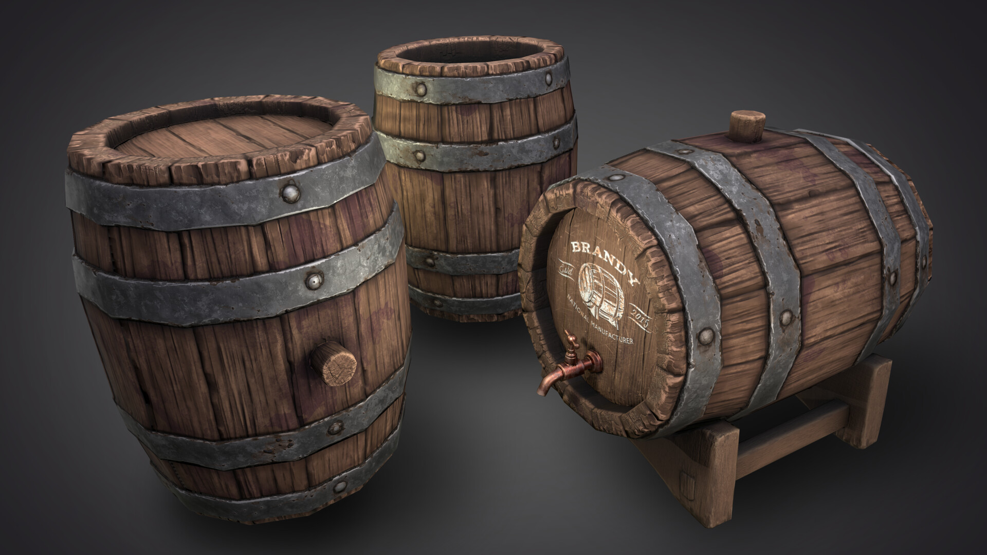 ArtStation - Barrel Game Ready (wargaming test task)