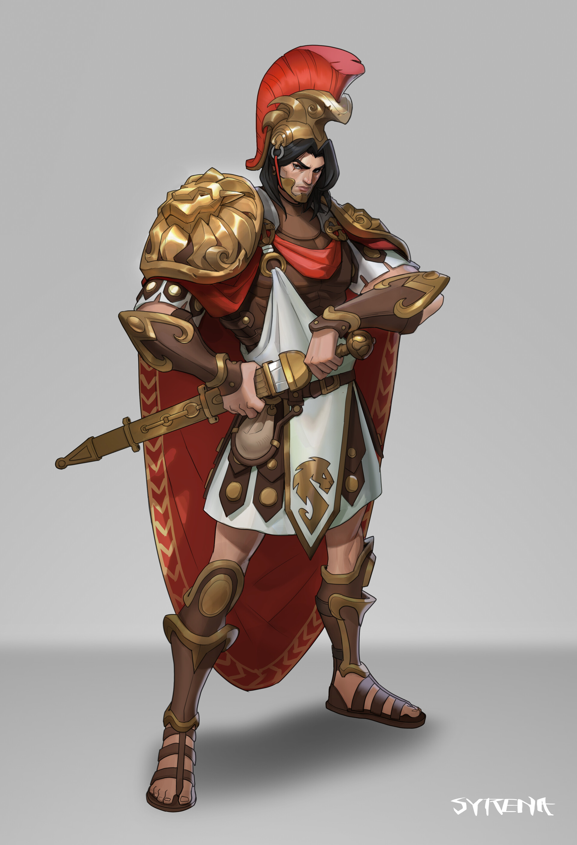 roman warrior design