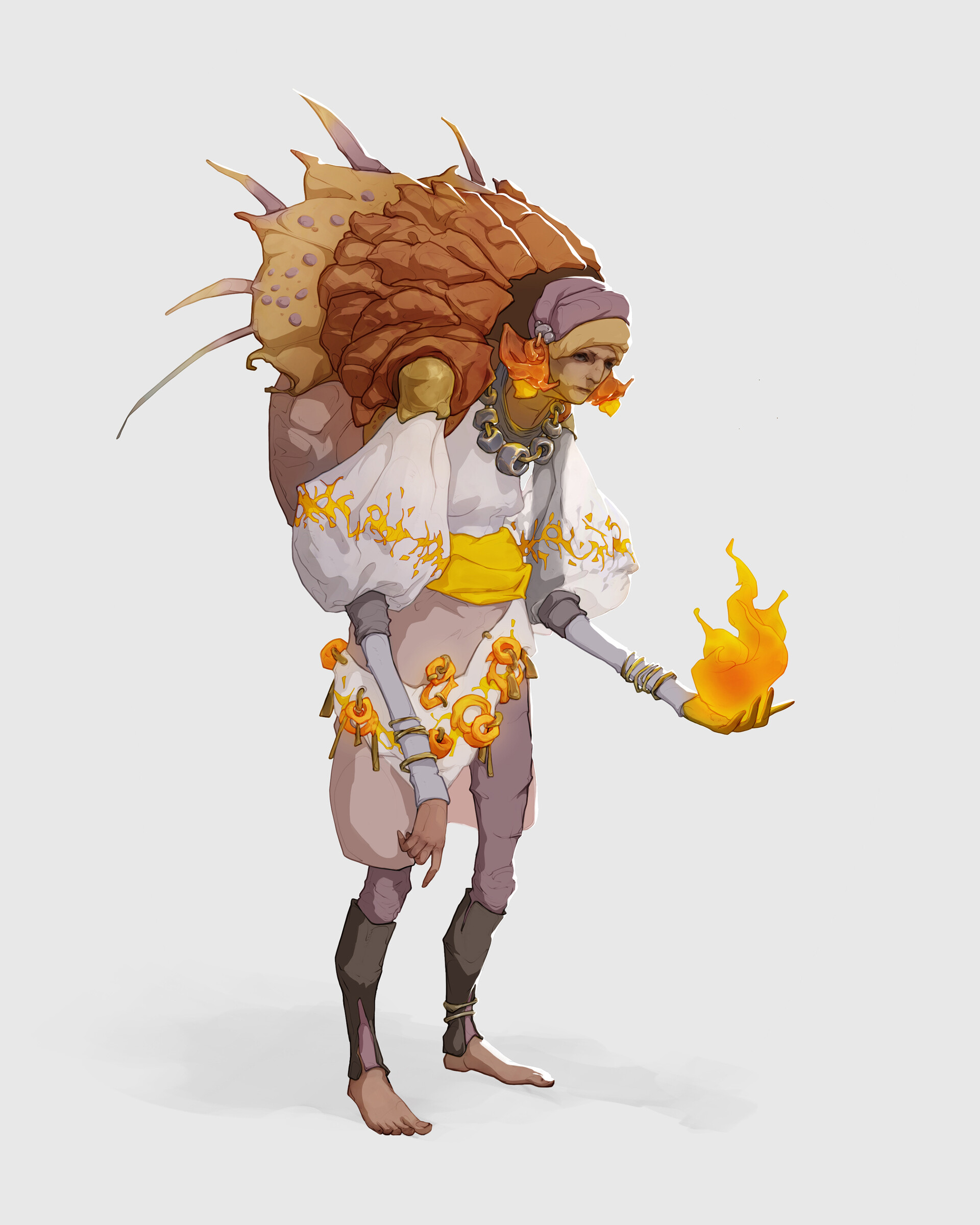 ArtStation - fire priestess