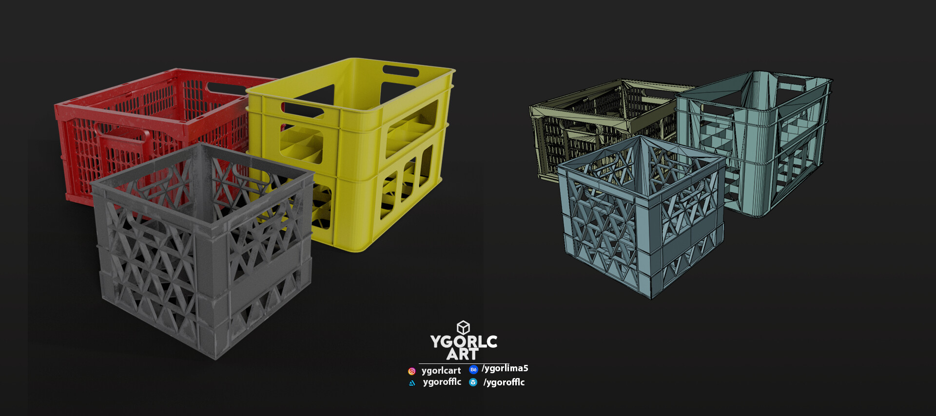 ArtStation - Plastic Crates
