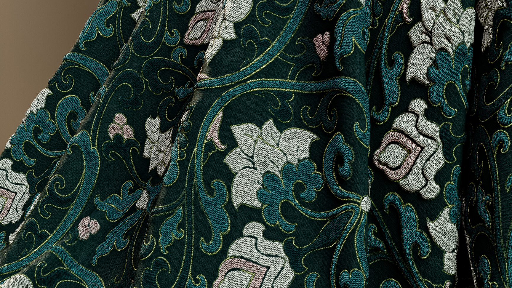 ArtStation - Seamless Embroidery Fabric Material