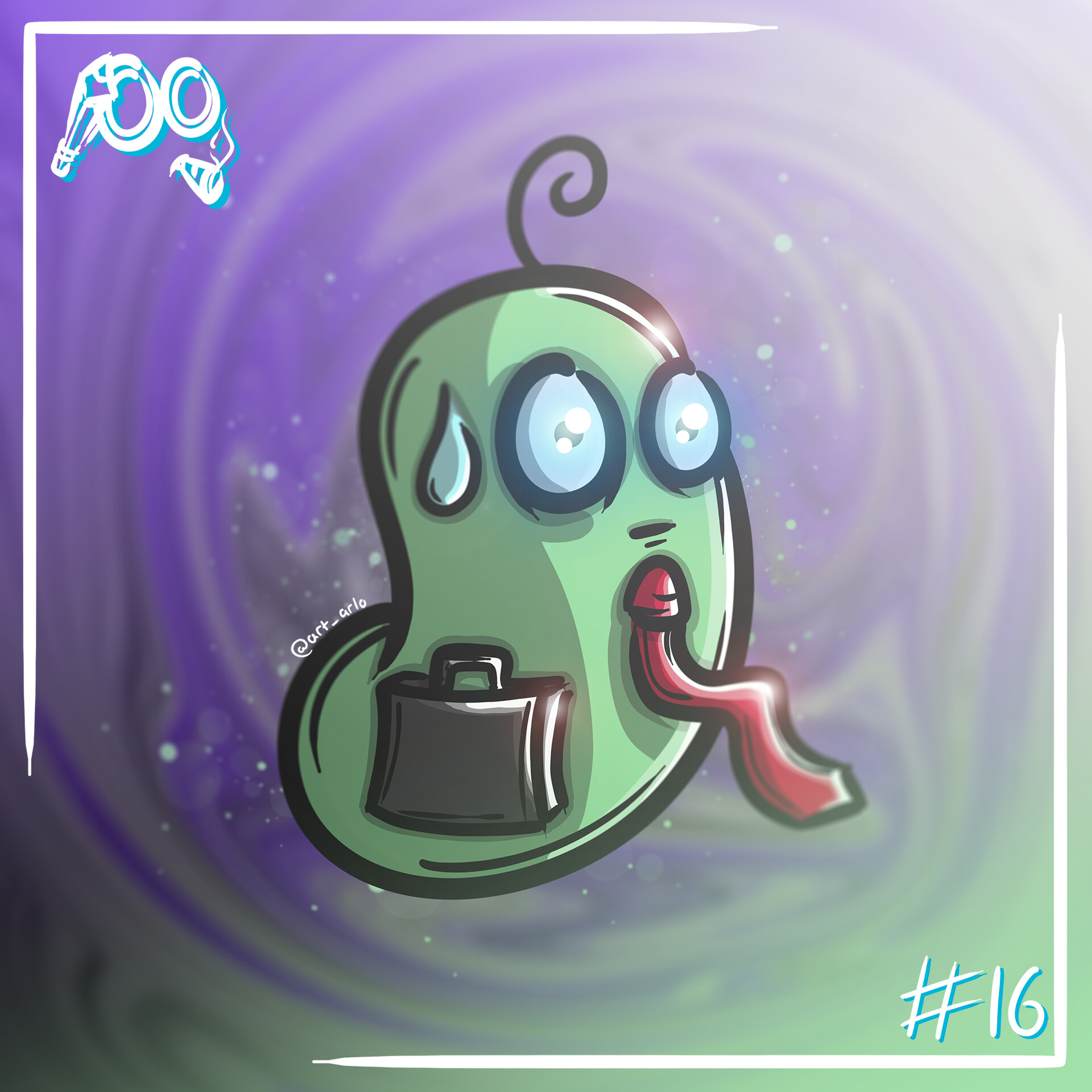 ArtStation - Daily Doodle #16 - "A Bean That Is Very Late For Their Job ...
