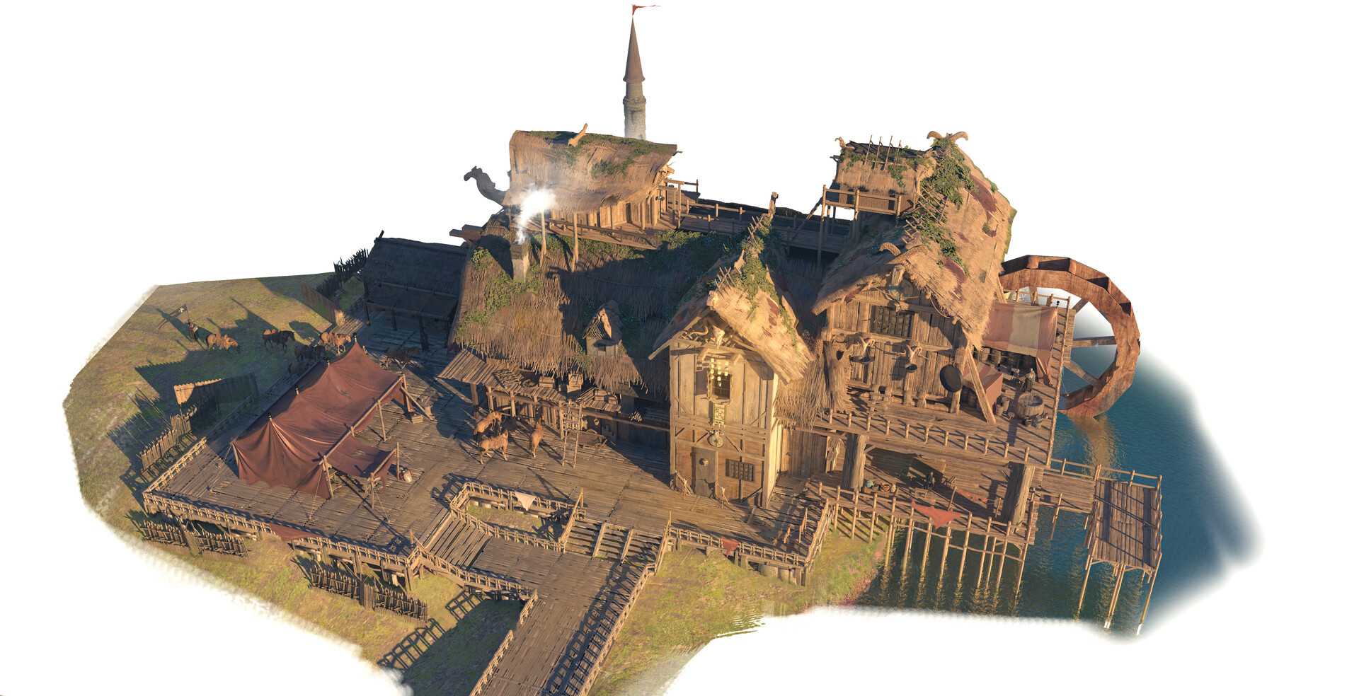 ArtStation - 中世纪 马厩 Medieval Stables