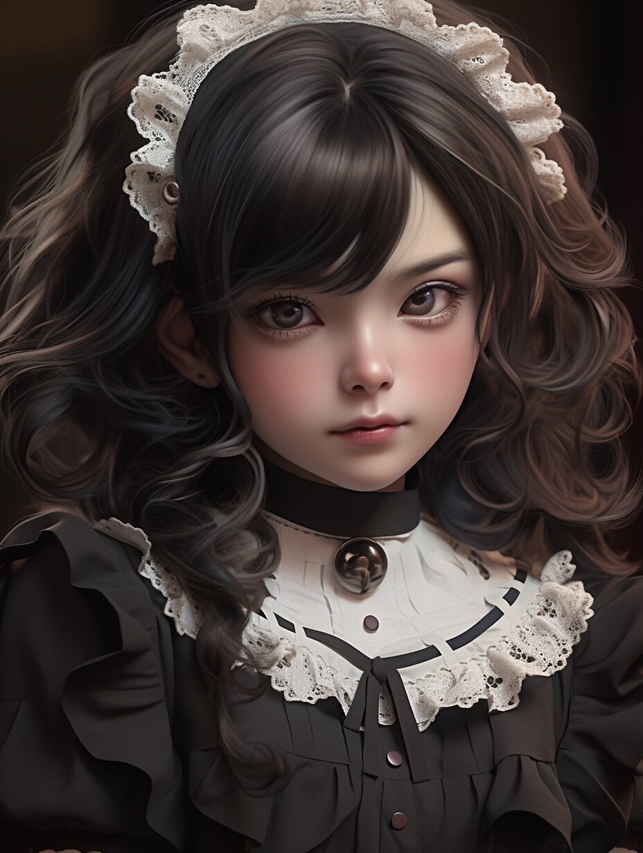 ArtStation - gothic maid girl