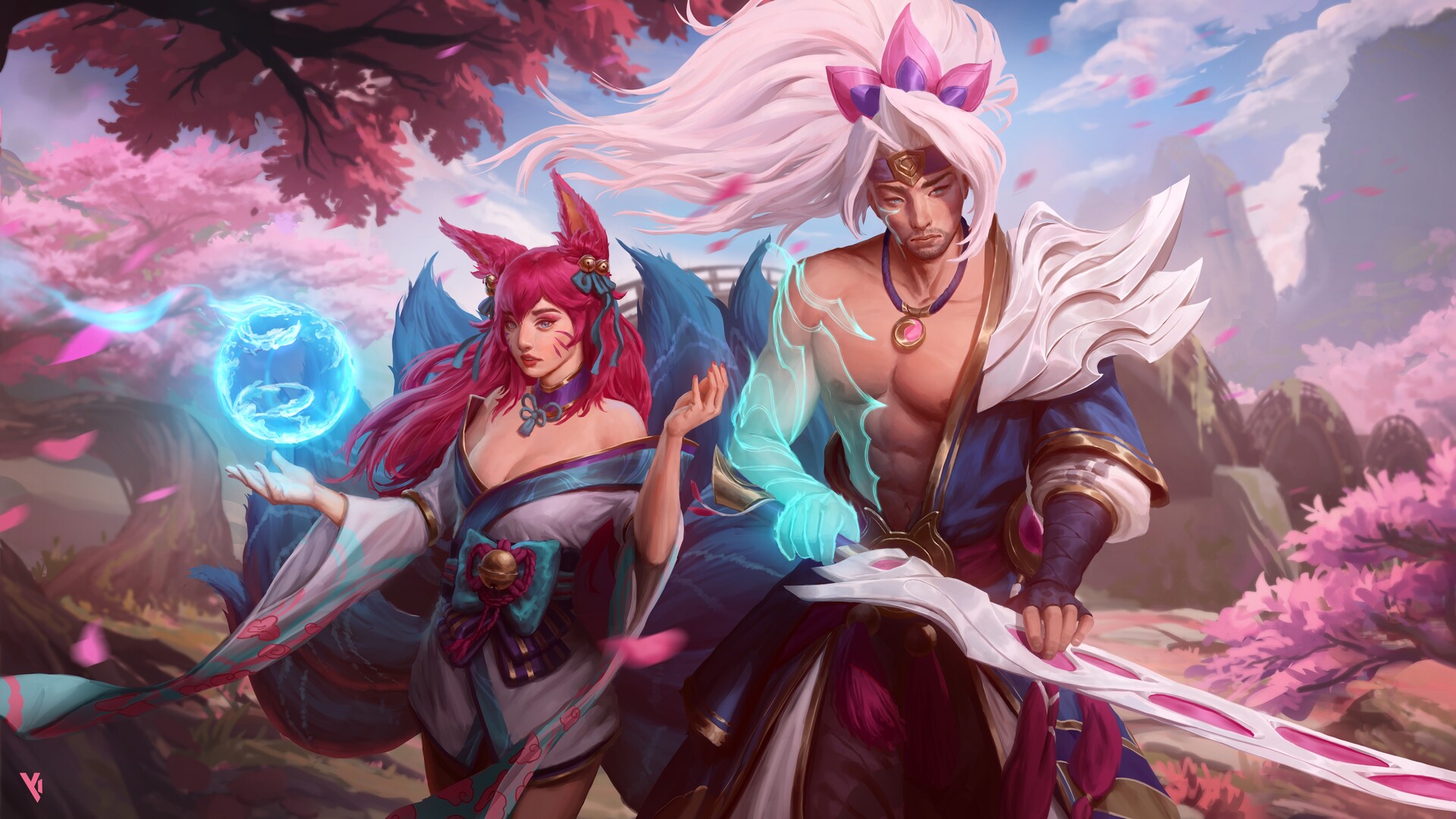 Yi - Spirit Blossom Yasuo and Ahri