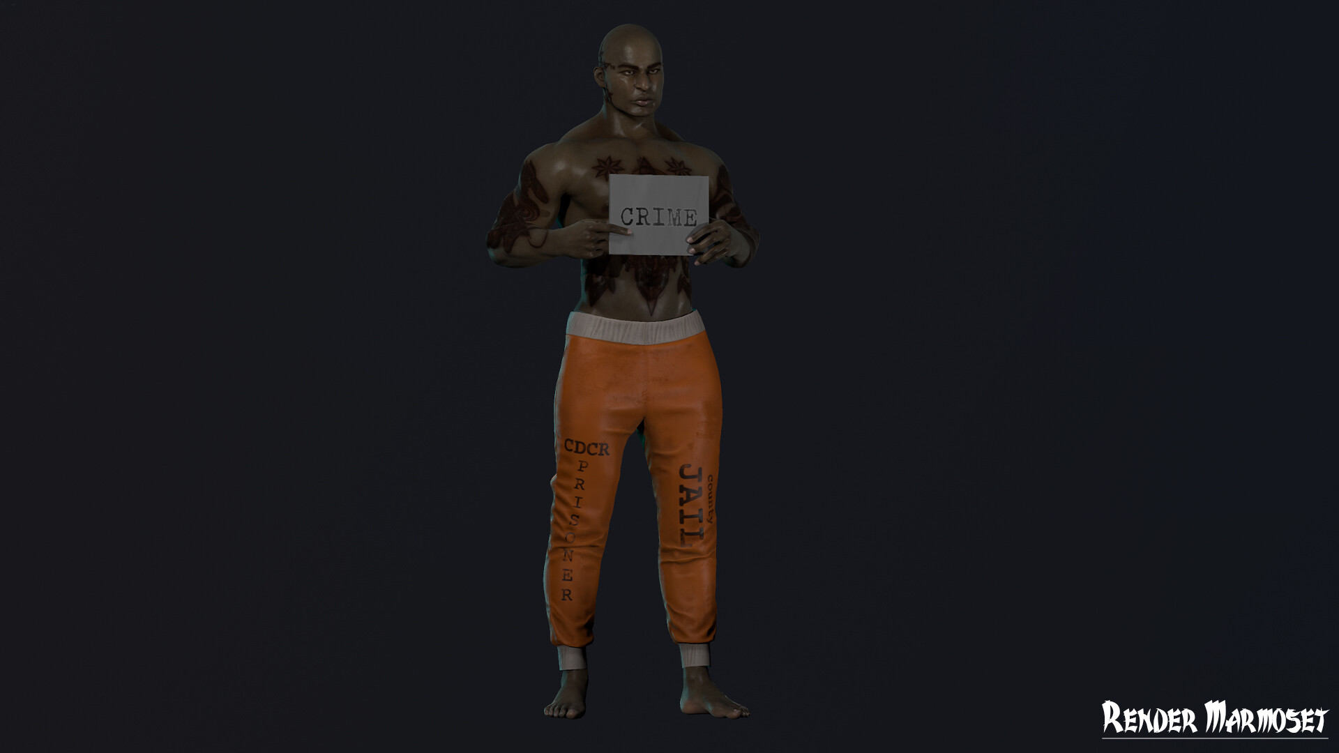 "SDKwarrior" - Criminal 3d low poly game ready