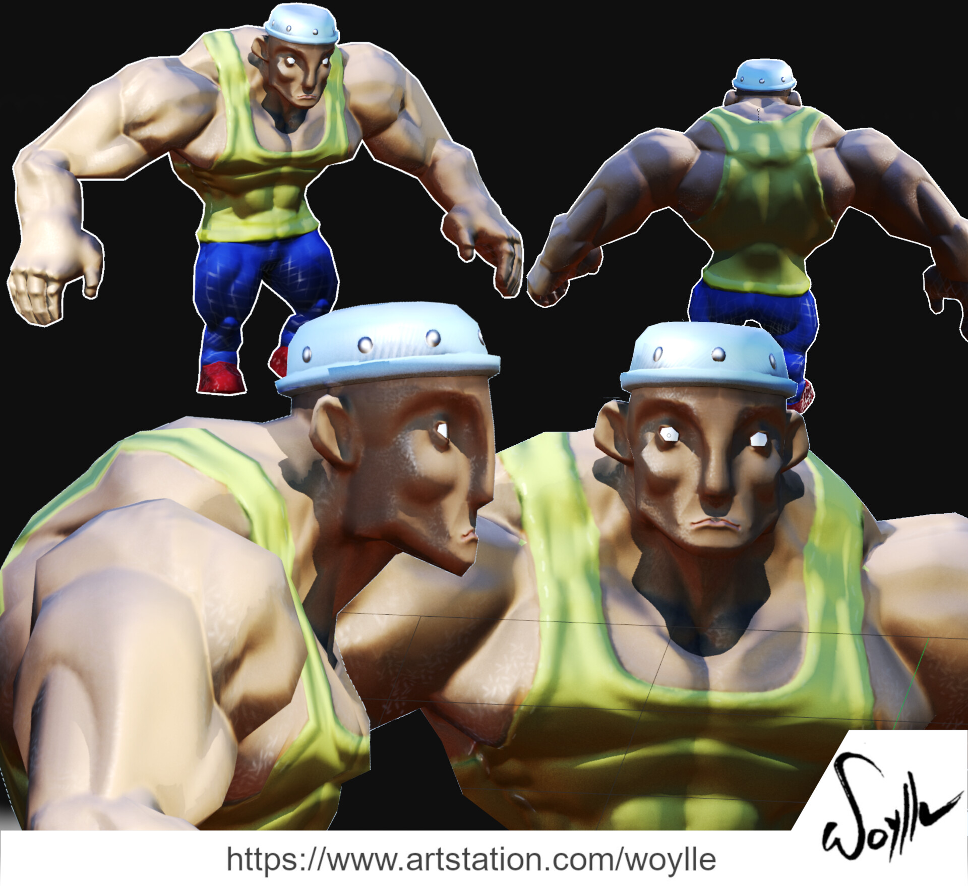 ArtStation - PROJECT LEGENDS OF THE AMAZON - ENEMY LOW POLY