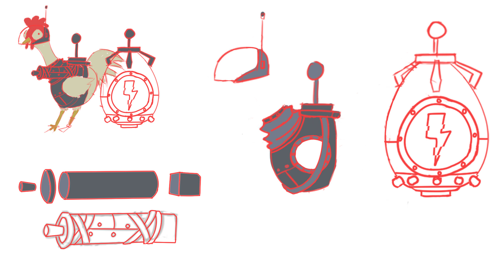 ArtStation - Concept Chicken Skin Variation