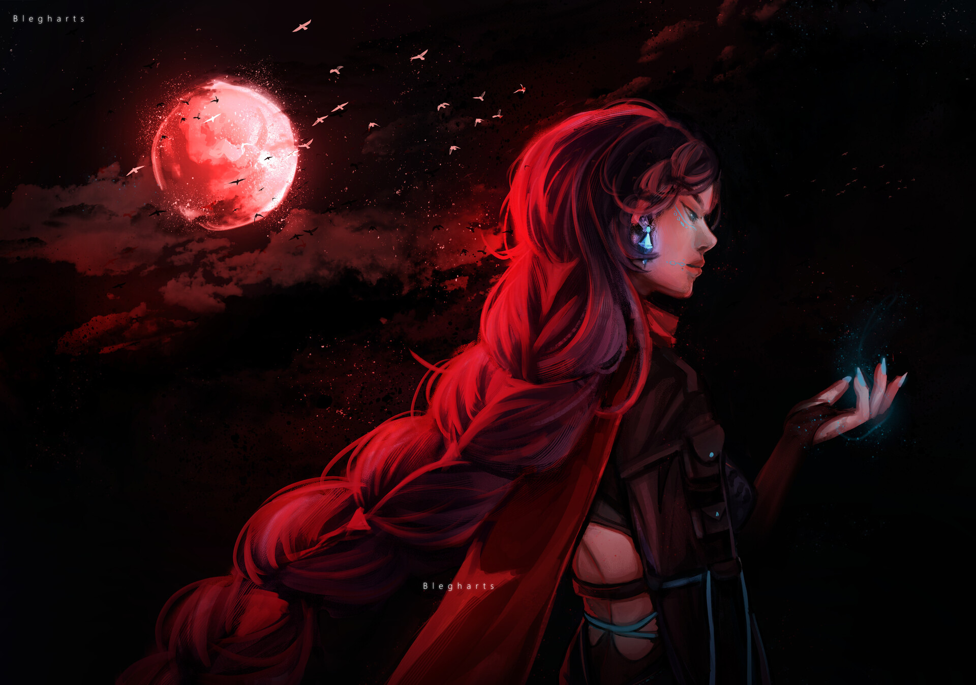 ArtStation - Red Moon