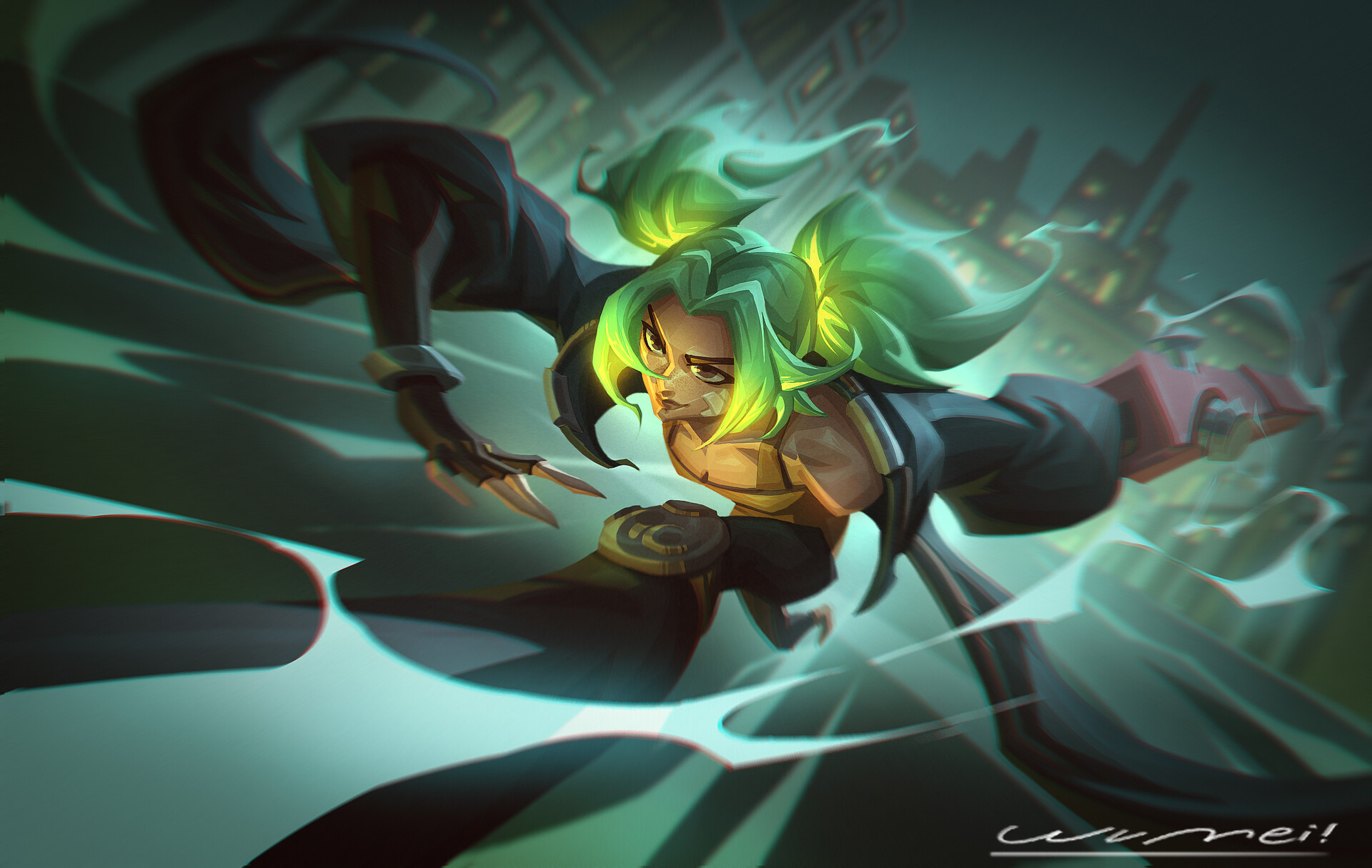 ArtStation - The Spark of Zaun Zeri FANART