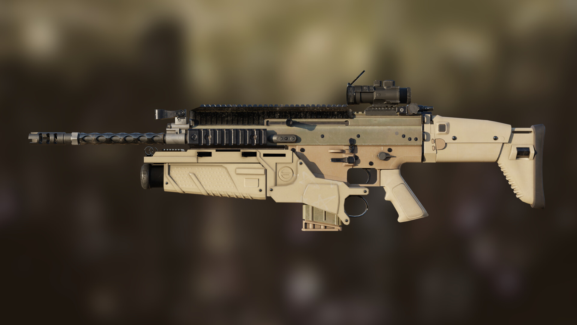 Fn Scar With Grenade Launcher