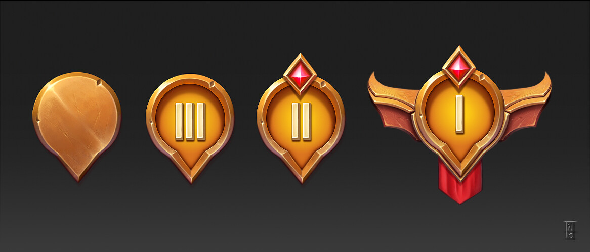 ArtStation - Bronze Medal Icons UI Elements
