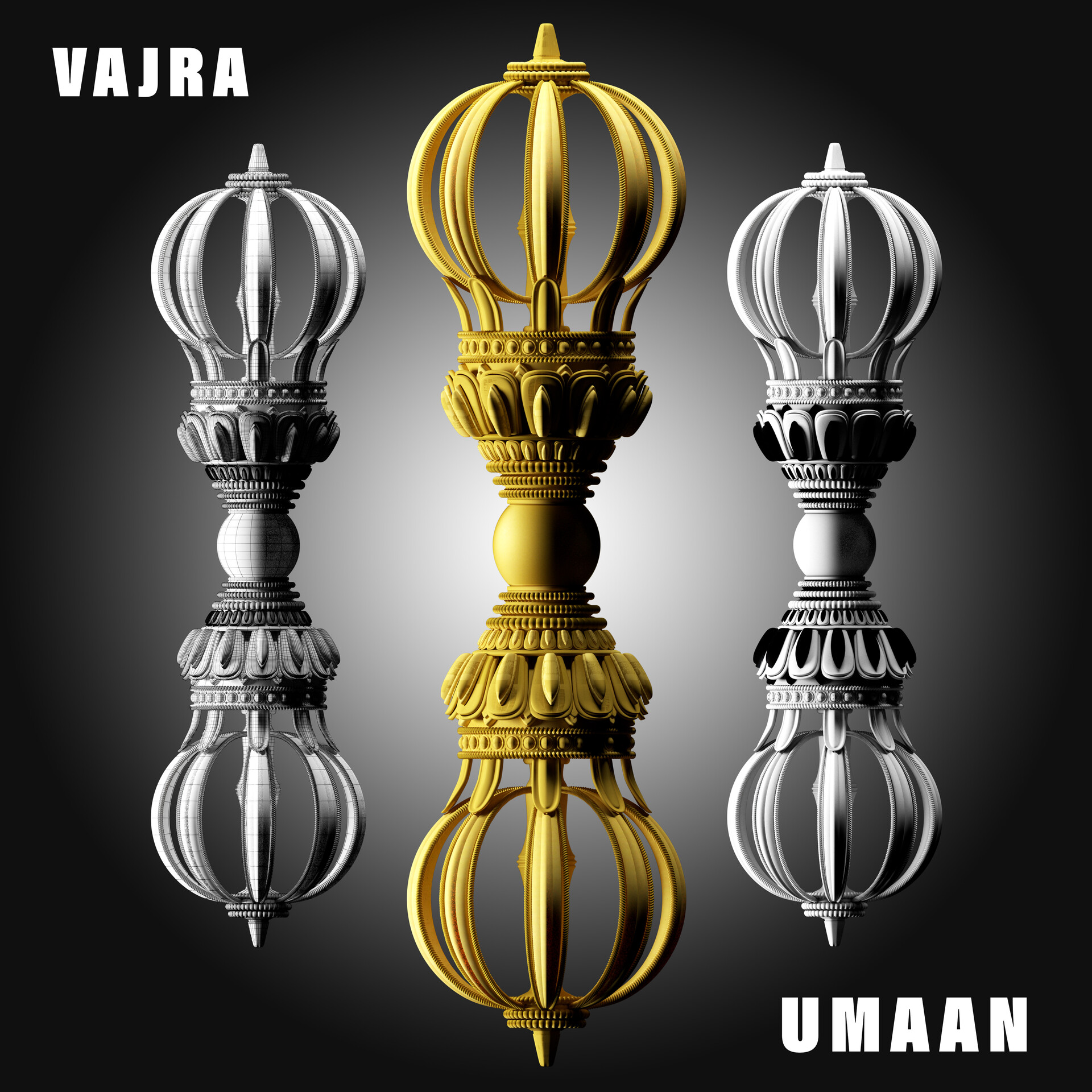 ArtStation - Vajra (Maya)