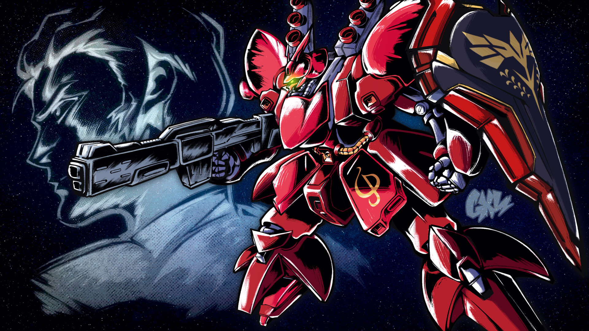 ArtStation - 🤖⚡️SAZABI / Char's Counterattack⚡️🤖