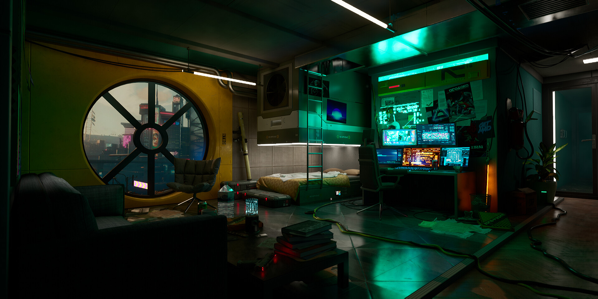 Aditya Maurya - Cyberpunk room