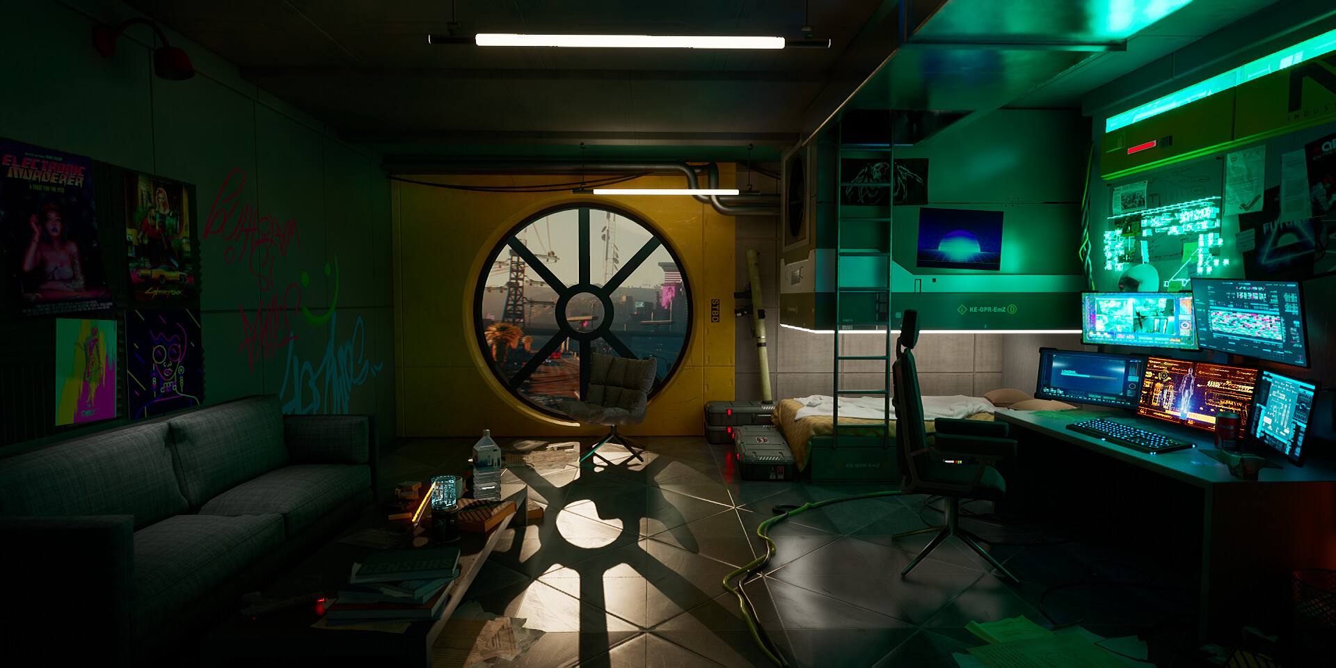 Aditya Maurya - Cyberpunk room