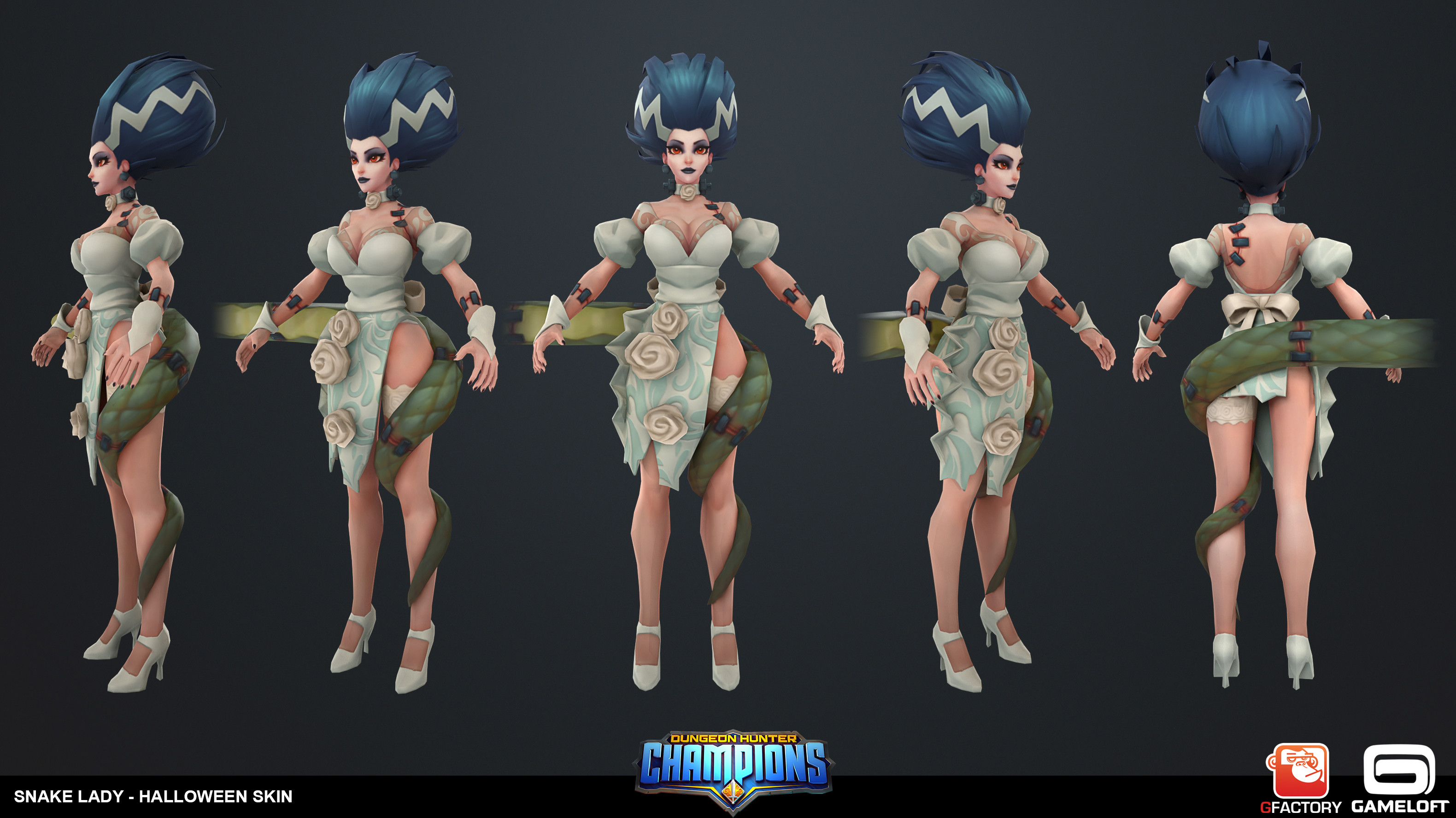GFactory - Snake Lady Halloween Skin