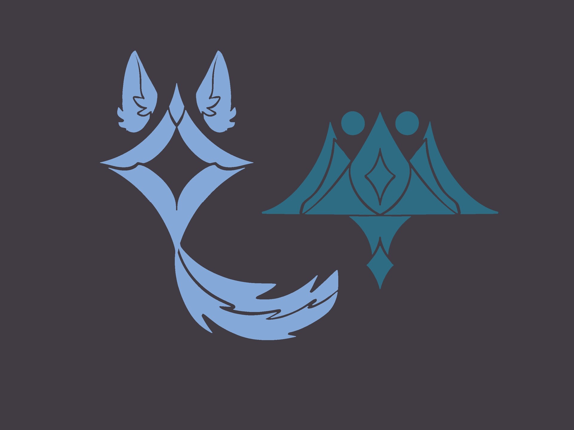 ArtStation - North and Auran symbols