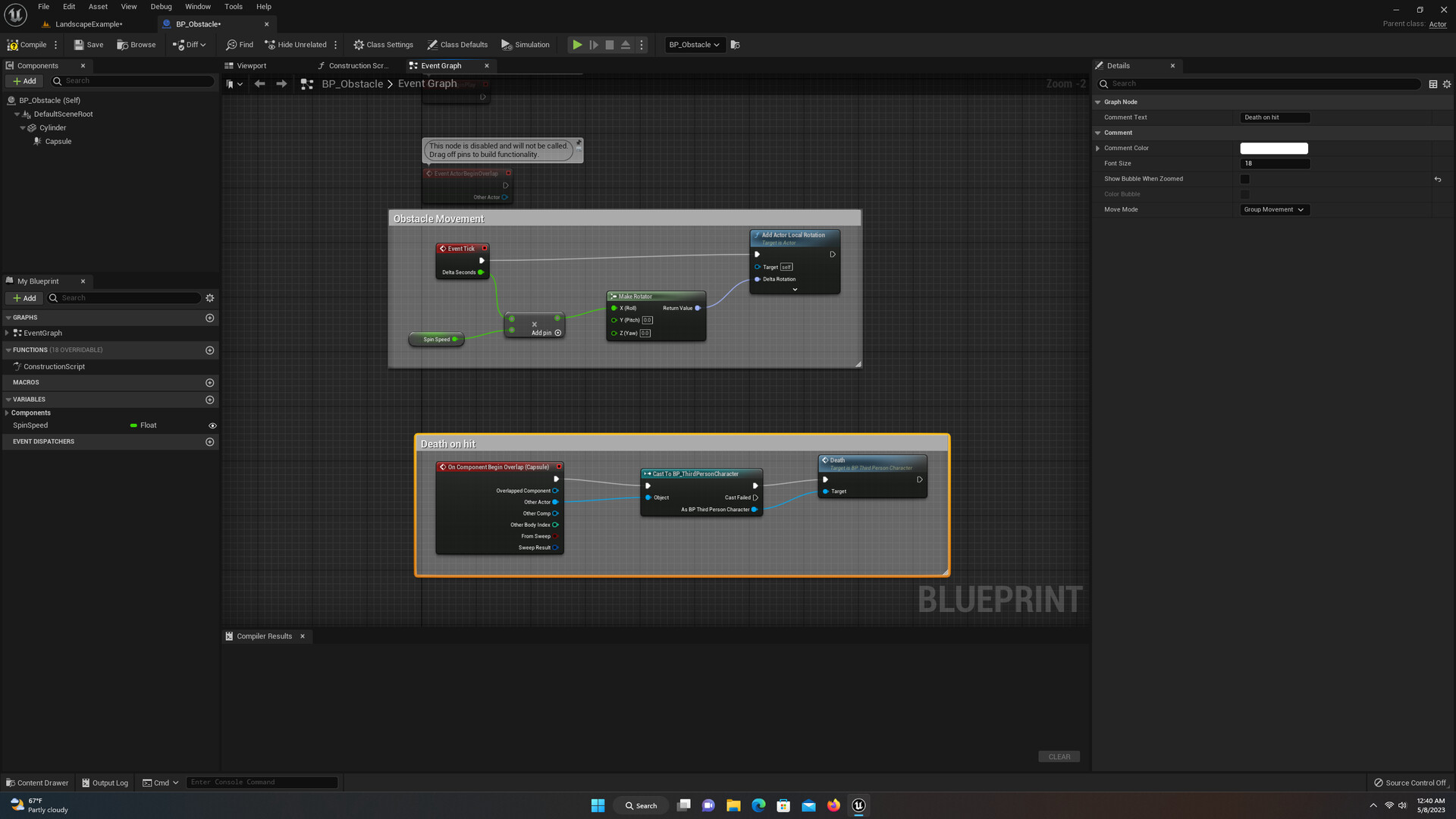 Nathan Workman - Unreal Engine 5 Techincal Test