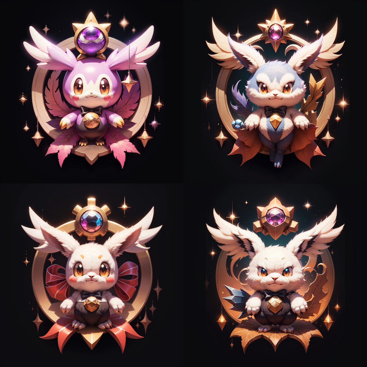 ArtStation - badge-Fantasy creature-Fly ear monster
