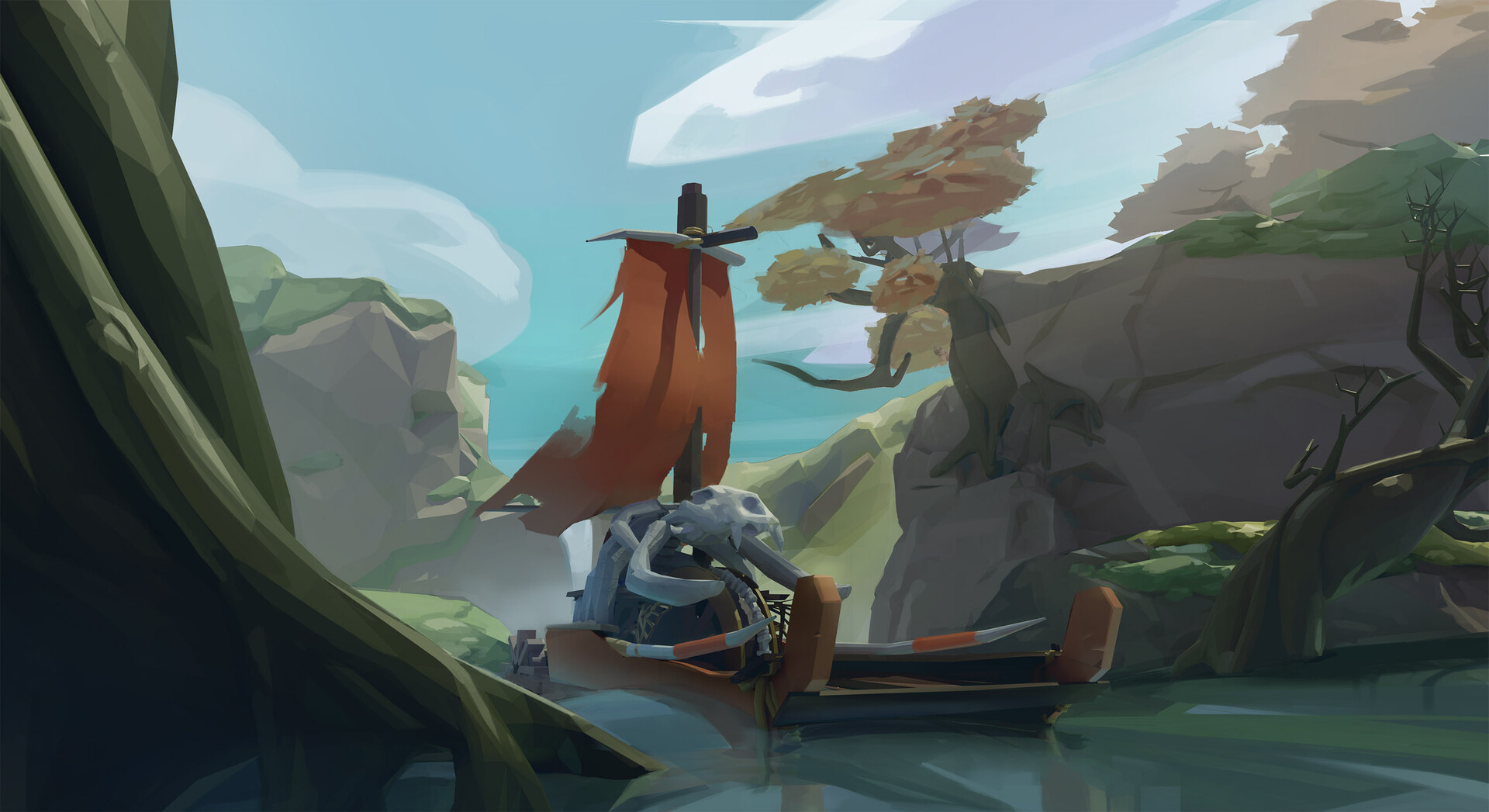 ArtStation - bone raft