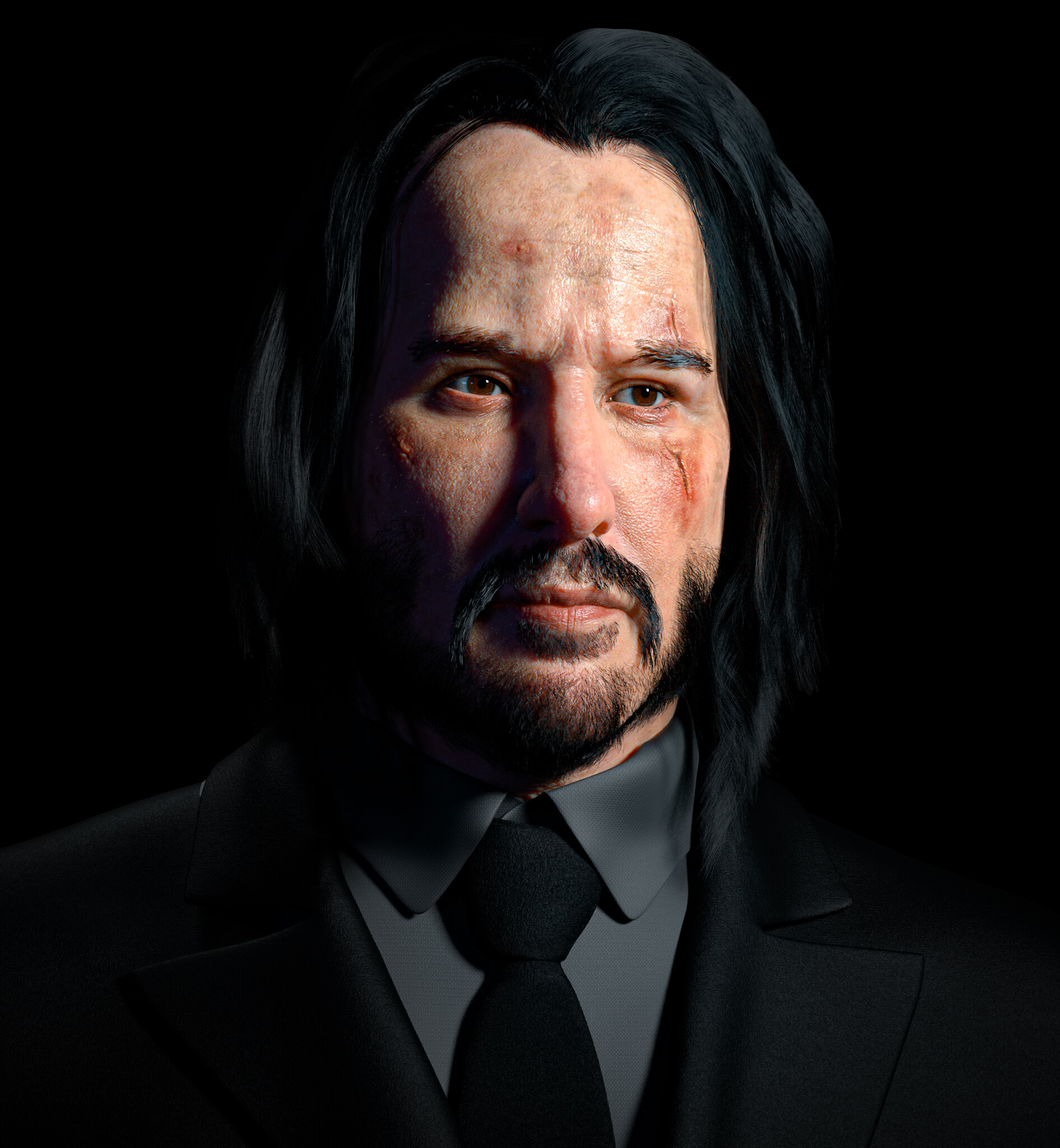 ArtStation - John Wick portrait