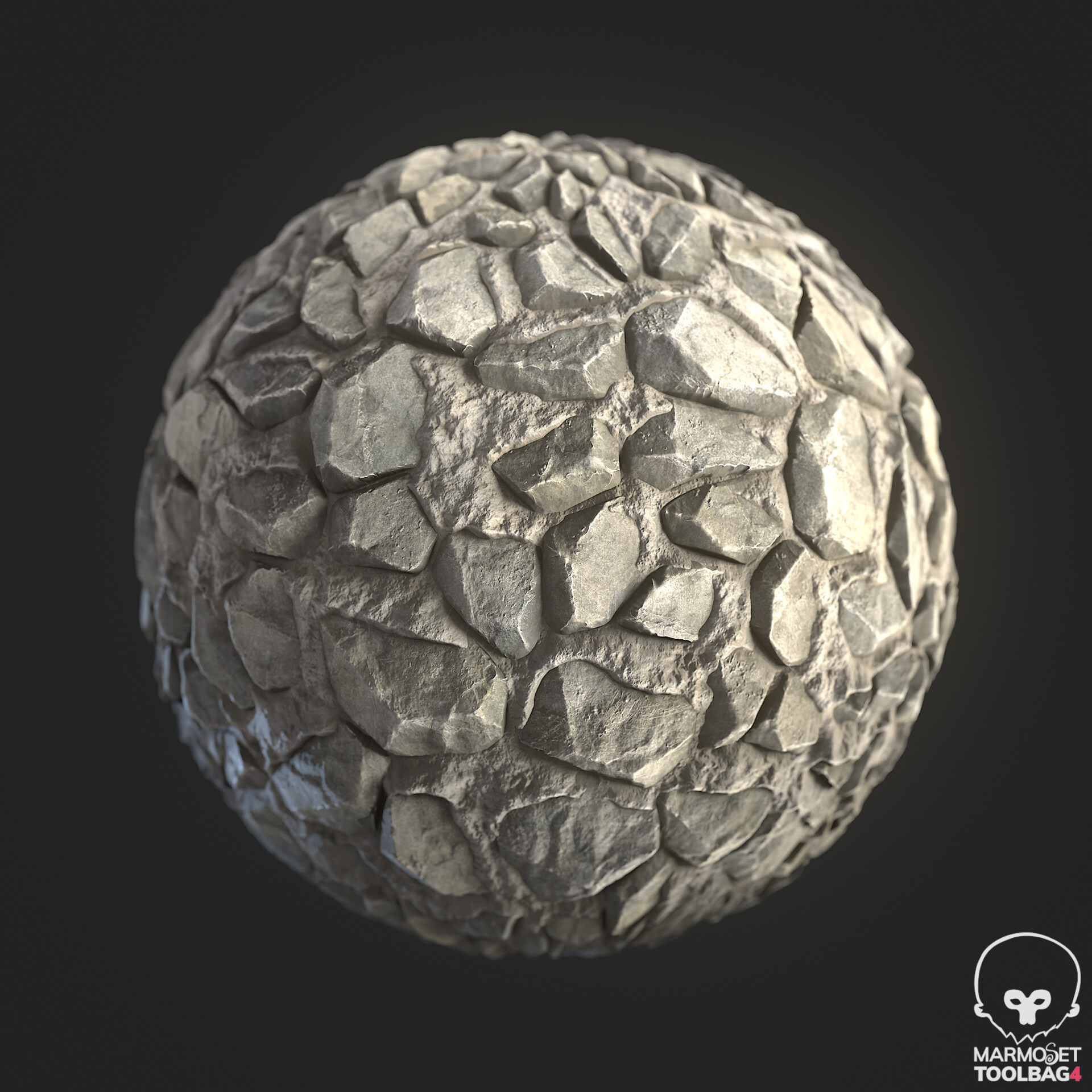 ArtStation - Stone wall material practice