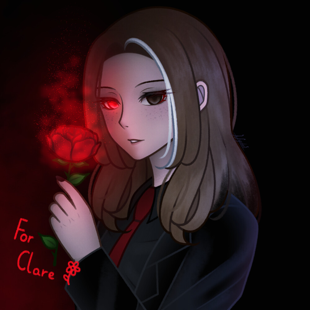 ArtStation - Bust up commission for Clare