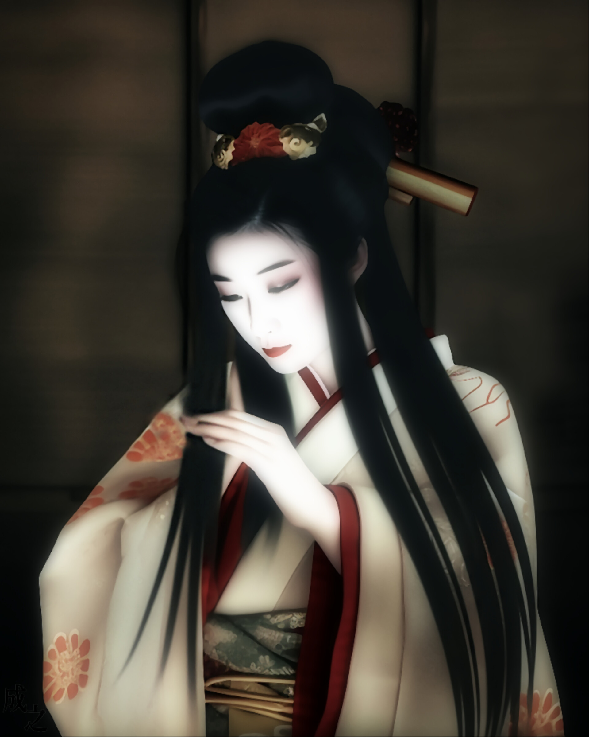 ArtStation - TAKIYASHA-HIME (JAPANESE WITCH WHO DEVISED THE RITUAL OF ...