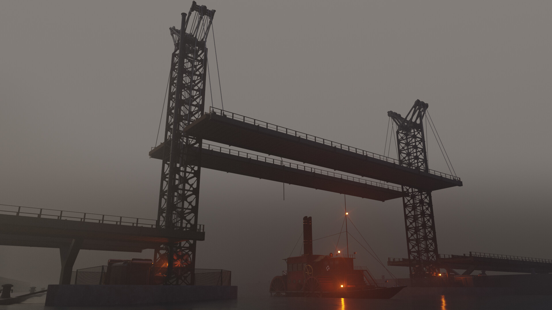 ArtStation - cyberpunk bridge