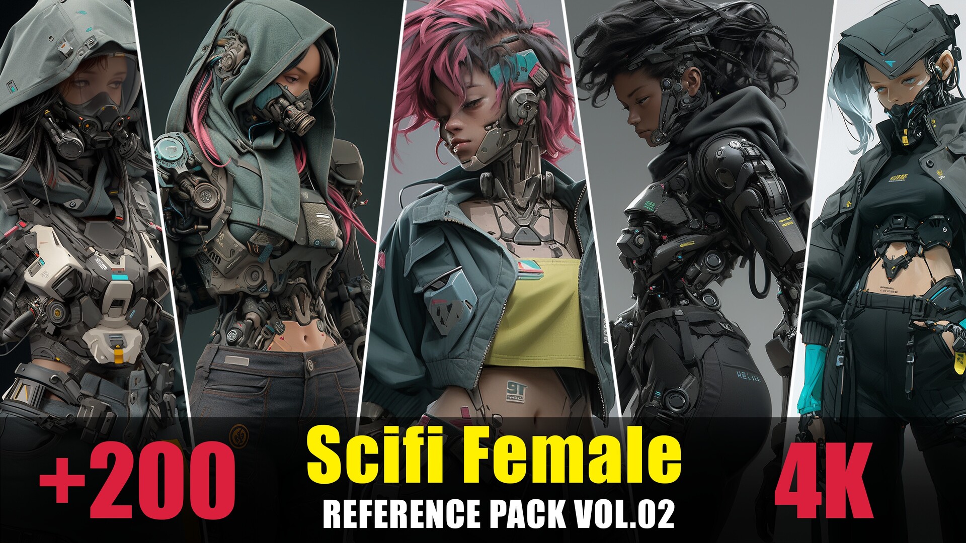 Artstation 200 Scifi Female Vol02 Reference Images