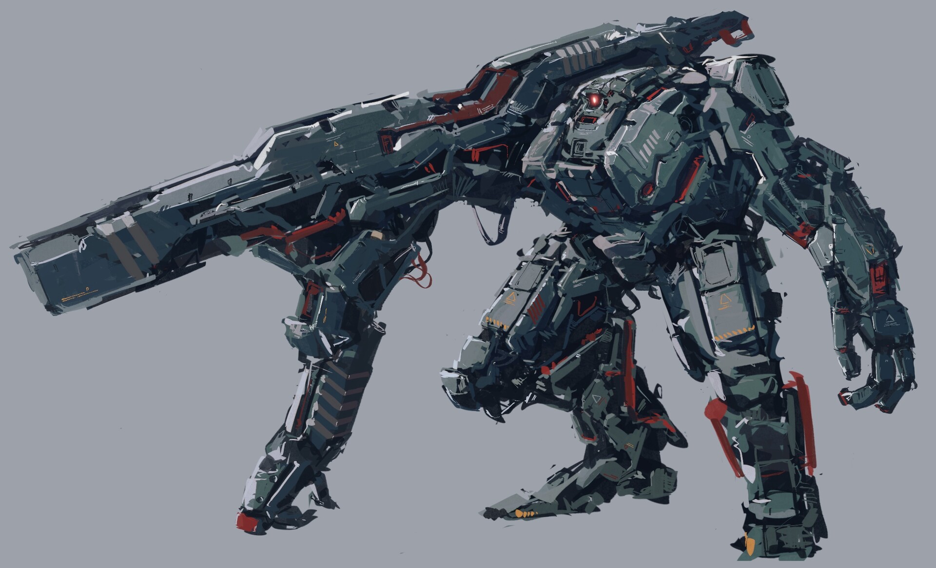 ArtStation - tripod-armed robot
