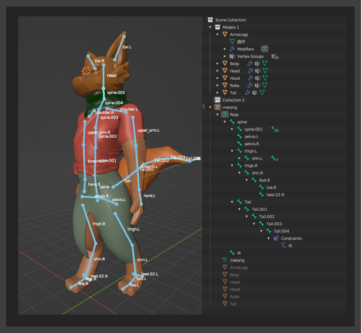 3D_Holly - Caspian - Fox Player Model
