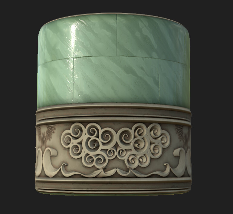ArtStation - Stylized Marble wall