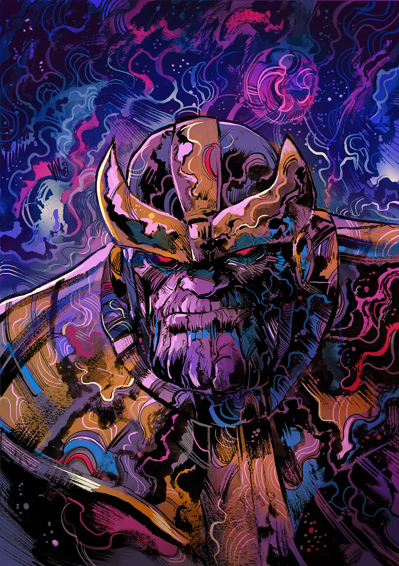 ArtStation - Thanos sketch