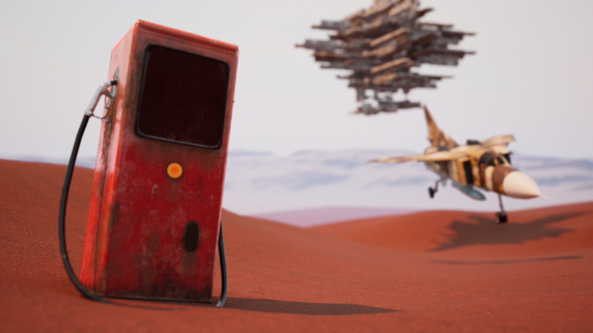 ArtStation - MARS GAS STATION