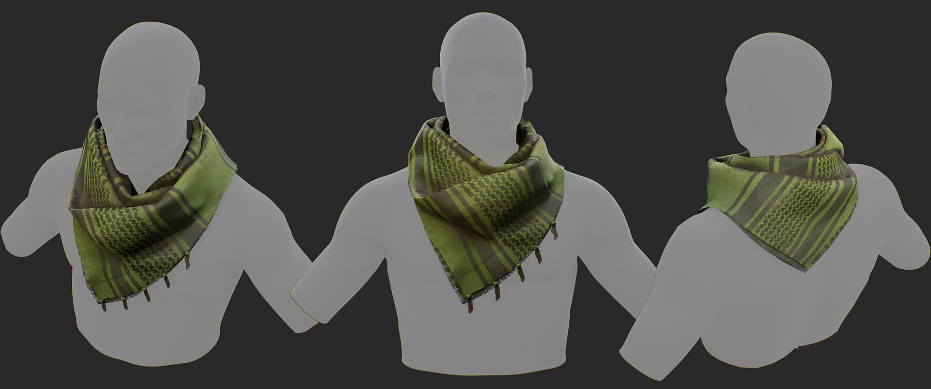 ArtStation - Tactical Shemagh Scarf