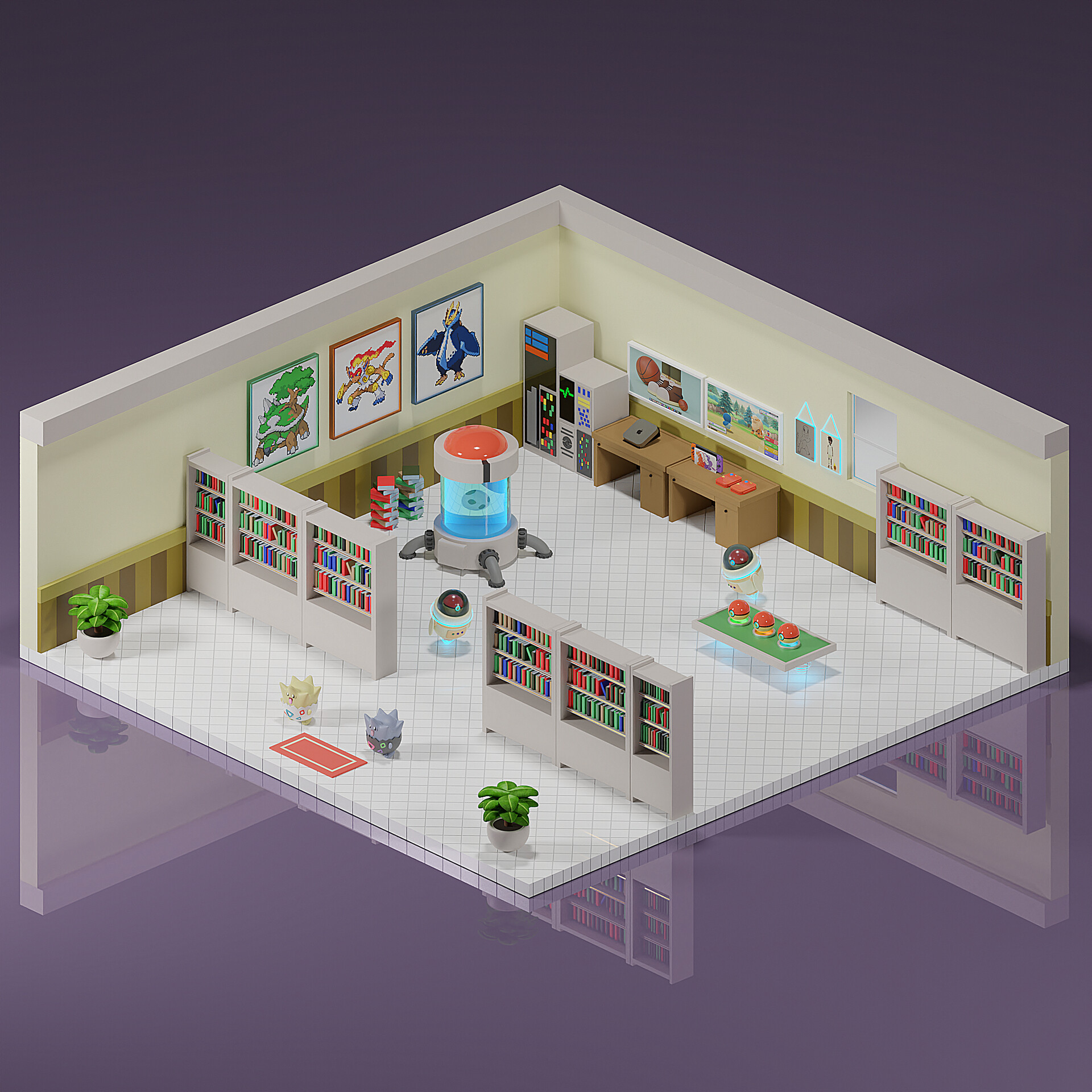 ArtStation - Pokemon Lab