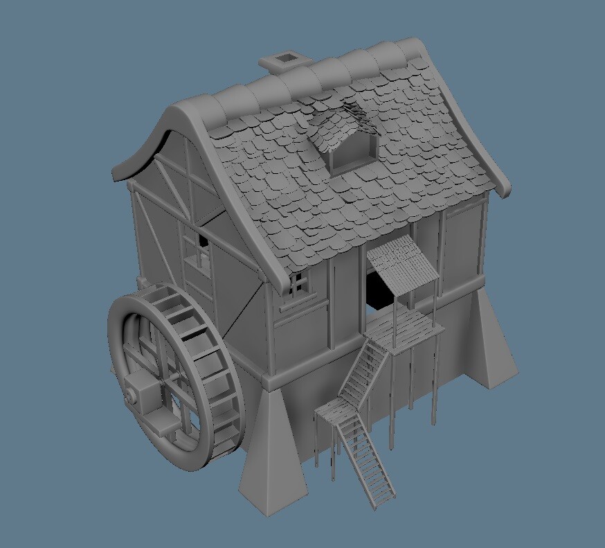 ArtStation - Water Mill