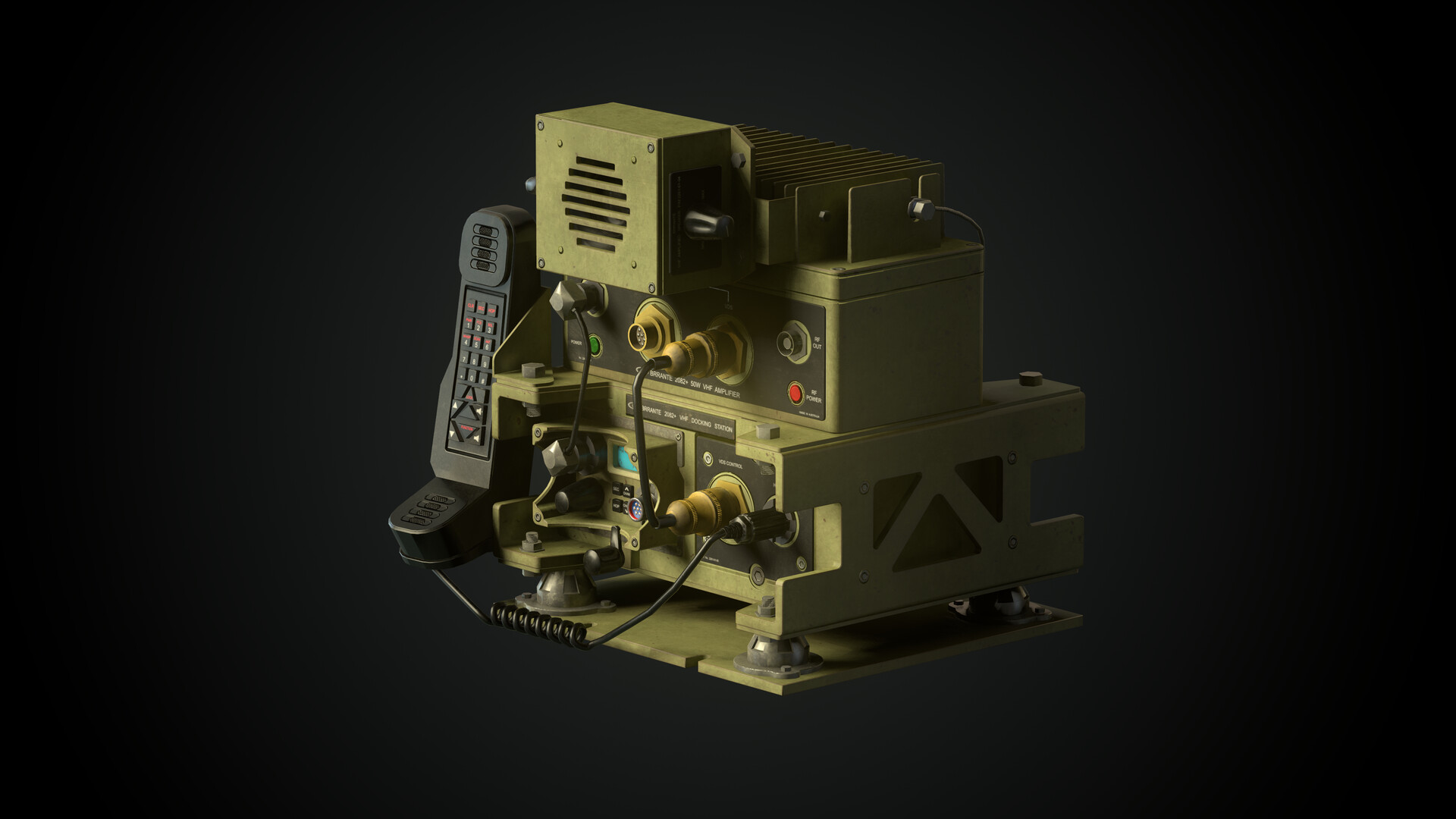 ArtStation - 3D PRC-2082 Radio station