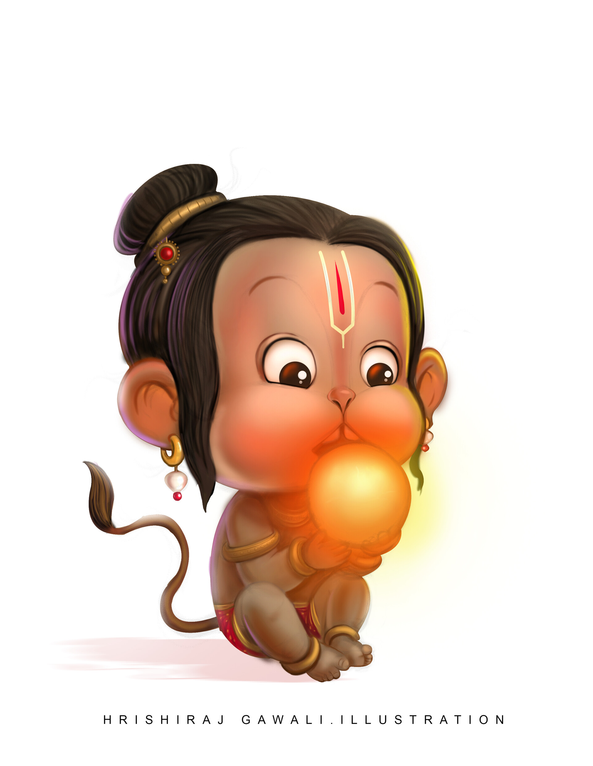 ArtStation - Baby hanuman