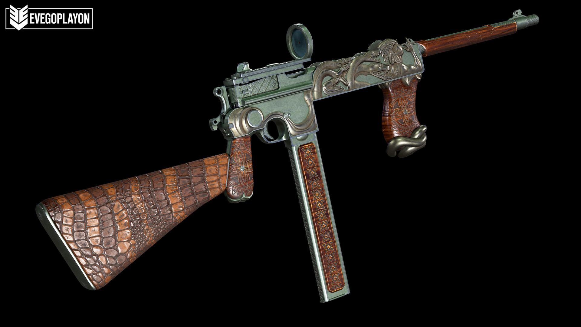 EVEGOPLAYON - Brazilian PASAM Machine Pistol - "Brazilan Snakes" Custom ...
