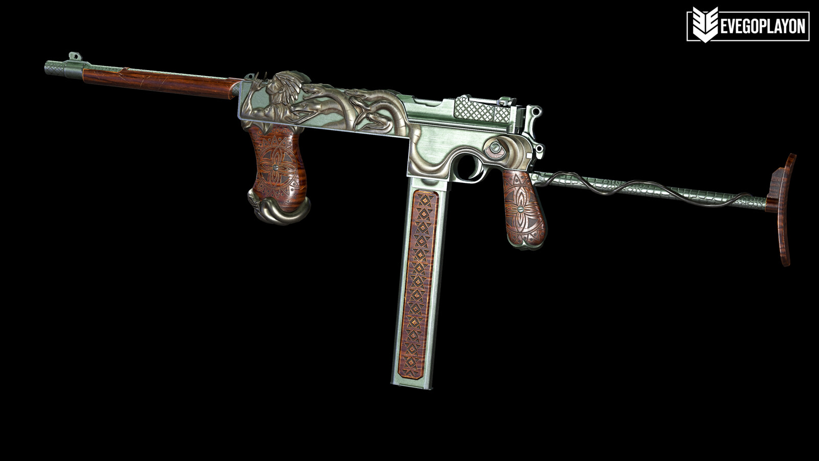 EVEGOPLAYON - Brazilian PASAM Machine Pistol - "Brazilan Snakes" Custom ...