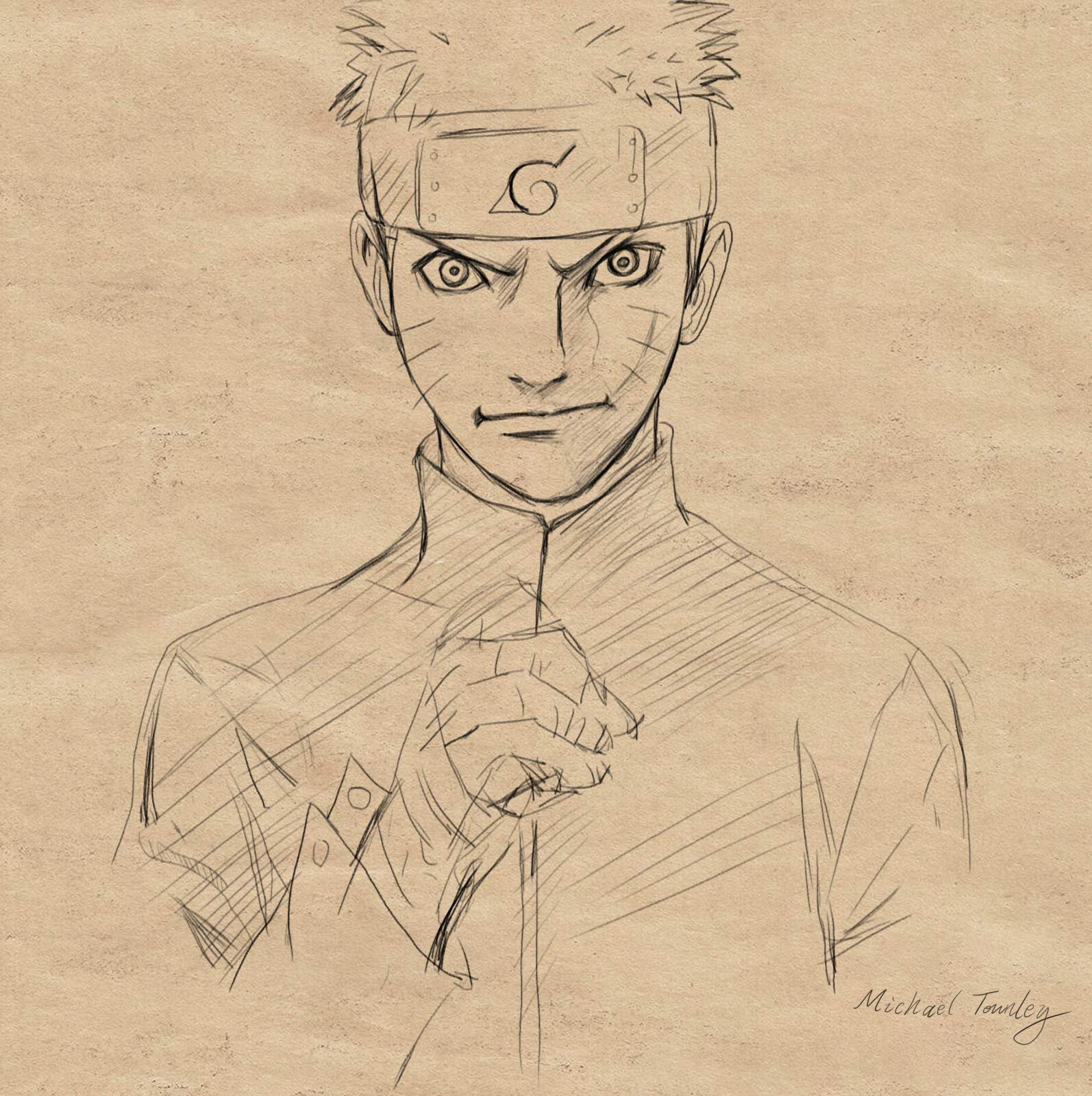 Naruto Real Life Drawing