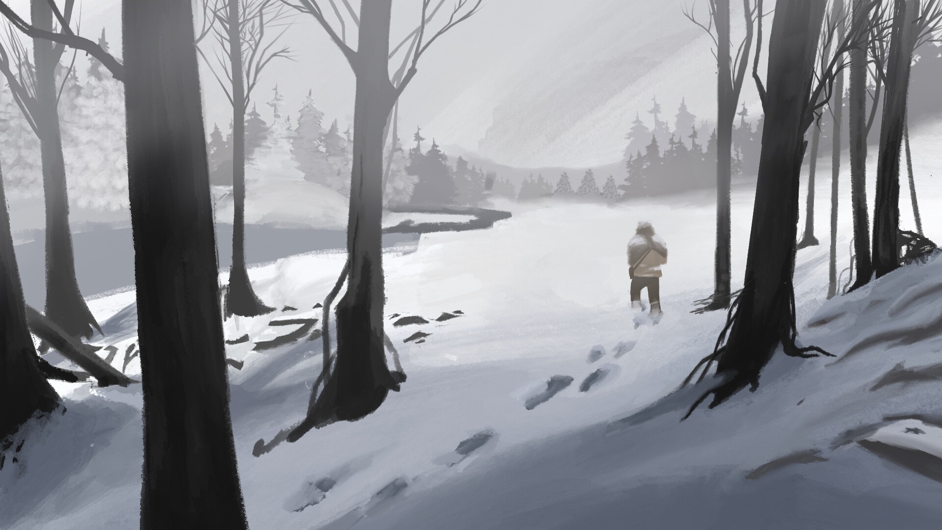 ArtStation - Snowy Landscape