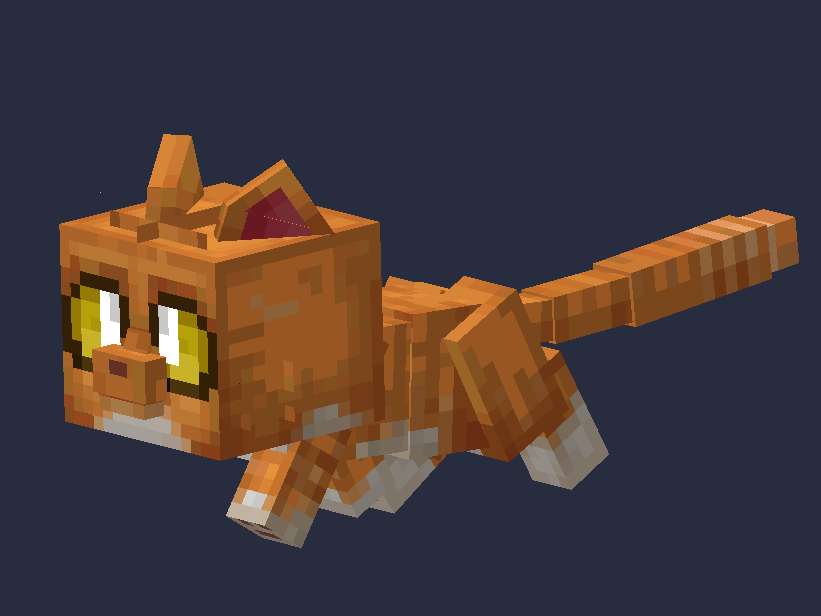 Minecraft Orange Cat