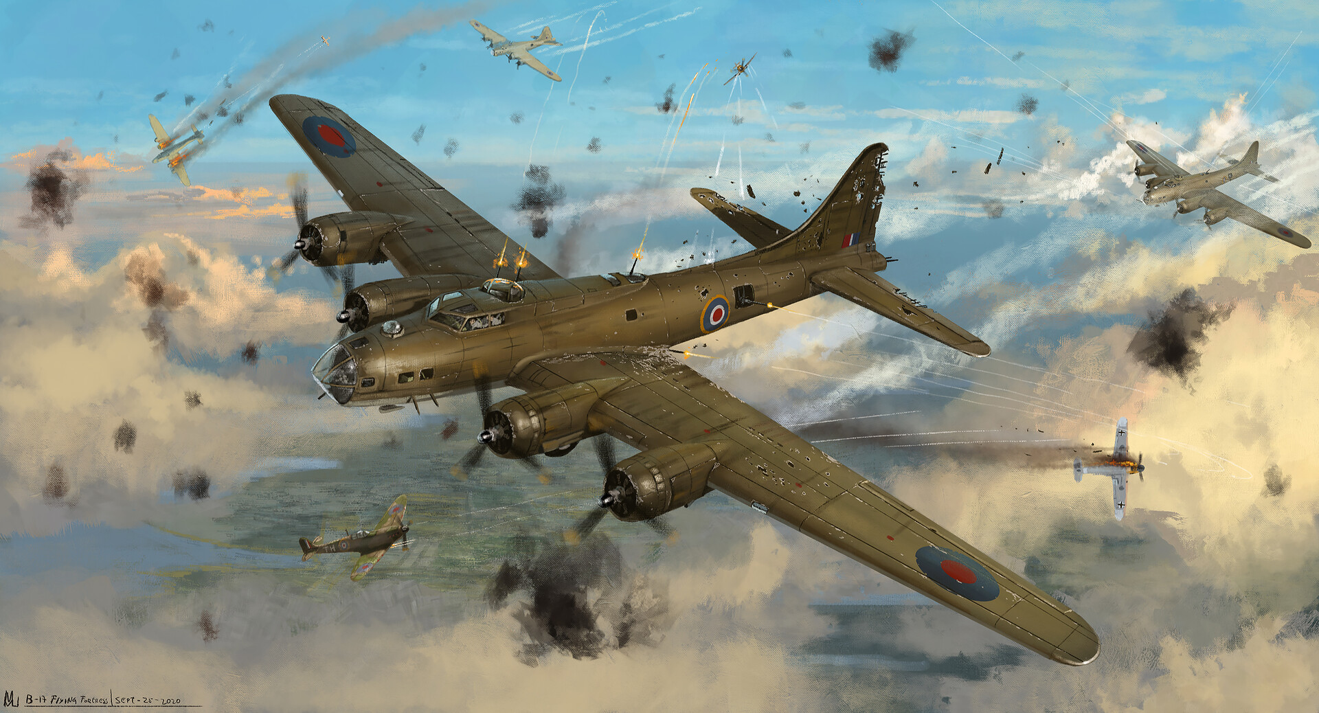 ArtStation - B-17 Fighting